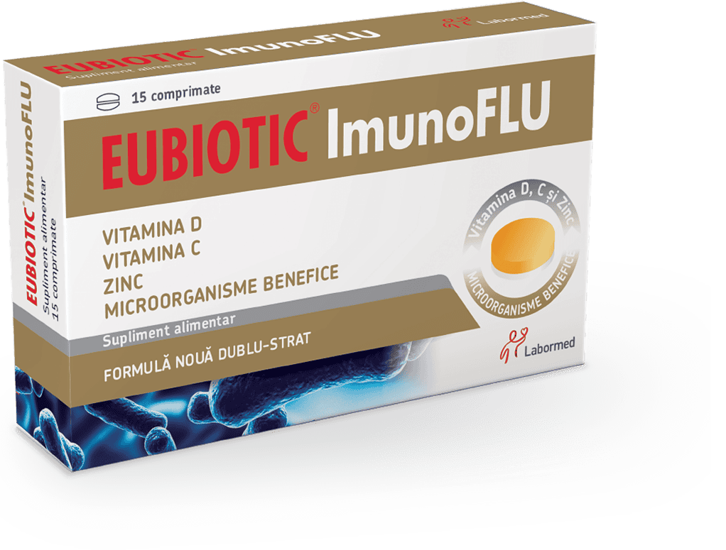 Eubiotic Imunoflu - Pentru imunitate cu vitamina D, C și Zinc