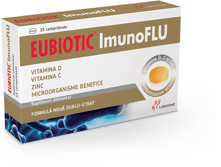 Eubiotic Imunoflu - Pentru imunitate cu vitamina D, C și Zinc